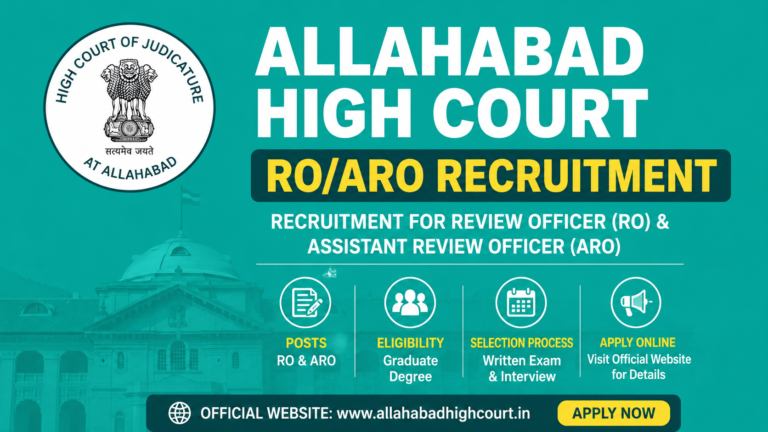 Allahabad High Court RO/ ARO/ CA Recruitment 2026