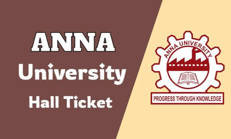 Anna University TANCET Hall Ticket Download 2026 March Exam