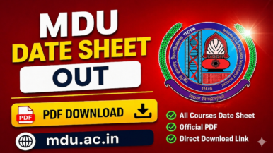 MDU Date Sheet 2026 (UG & PG Exams) PDF Download