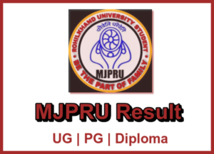 MJPRU Result 2025 UG/PG 1st, 2nd, 3rd Semester by Name