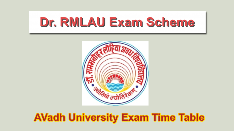 RMLAU Exam Scheme 2025-2026 PDF Time Table BA BSc BCom MA