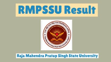 RMPSSU Result 2026 By Roll No. Raja Mahendra Pratap University
