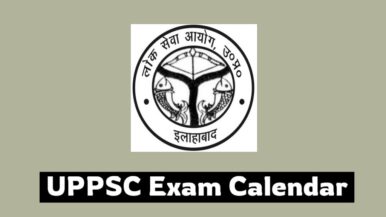 UPPSC Exam Calendar 2025 Download @uppsc.up.nic.in