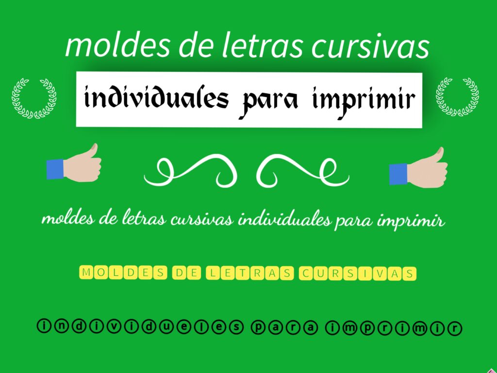 moldes de letras para imprimir 1000 Fontes cursivas y recortar grandes