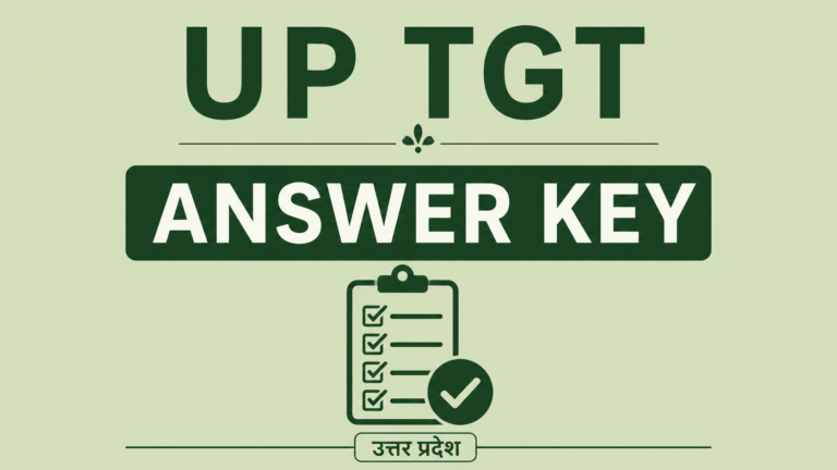 UP TGT Answer Key 2026 Download Link